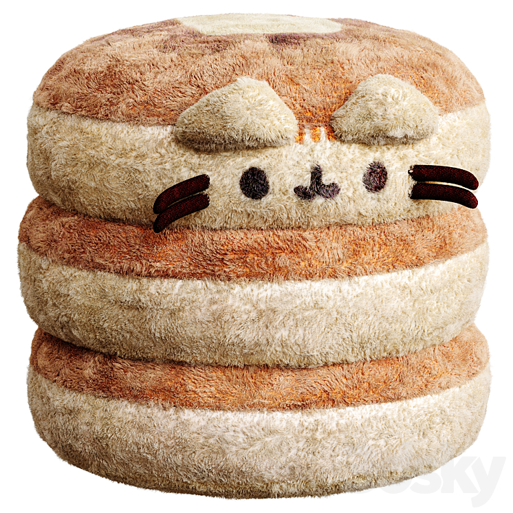 Soft toy Cat Pusheen Pancake Pusheen Cat - Toy - 3D model