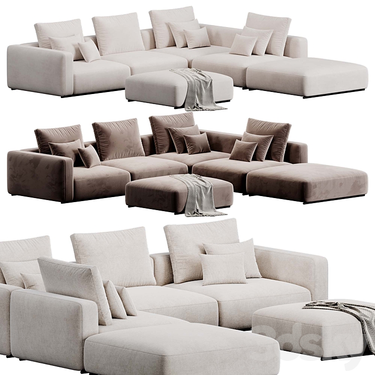 Shangai Modular Sofa By Poliform - Sofa - 3D model