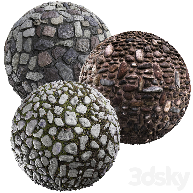 3 Scanned Stone PBR Textures 01 – Real Scanned 4K Textures - Stone - 3D ...