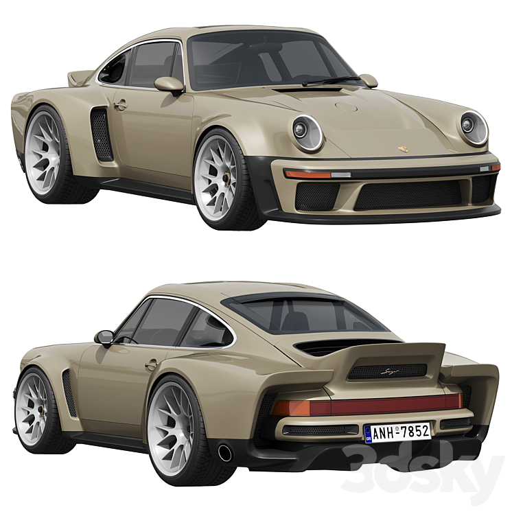 Singer 911 DLS Turbo Road - Transport - 3D model