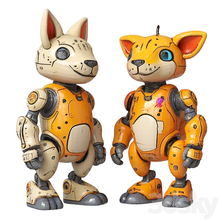 Robot animals - Toy - 3D model