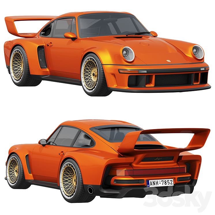 Singer 911 DLS Turbo Track - Ground Transport - 3D model