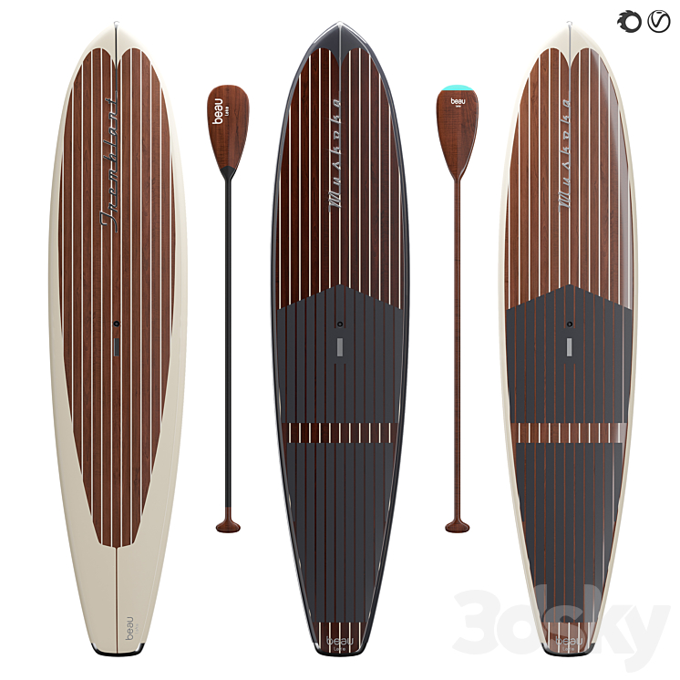 Beau Lake Paddleboards - Sports - 3D model