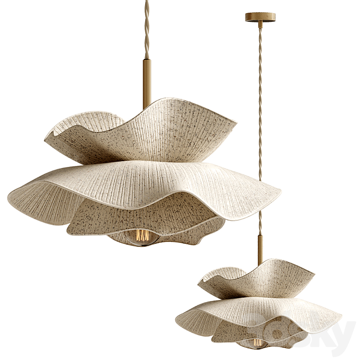 An aerial light fixture - Pendant light - 3D model