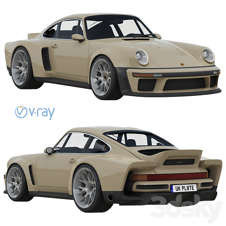 Singer 911 DLS Turbo Road - Ground Transport - 3D model