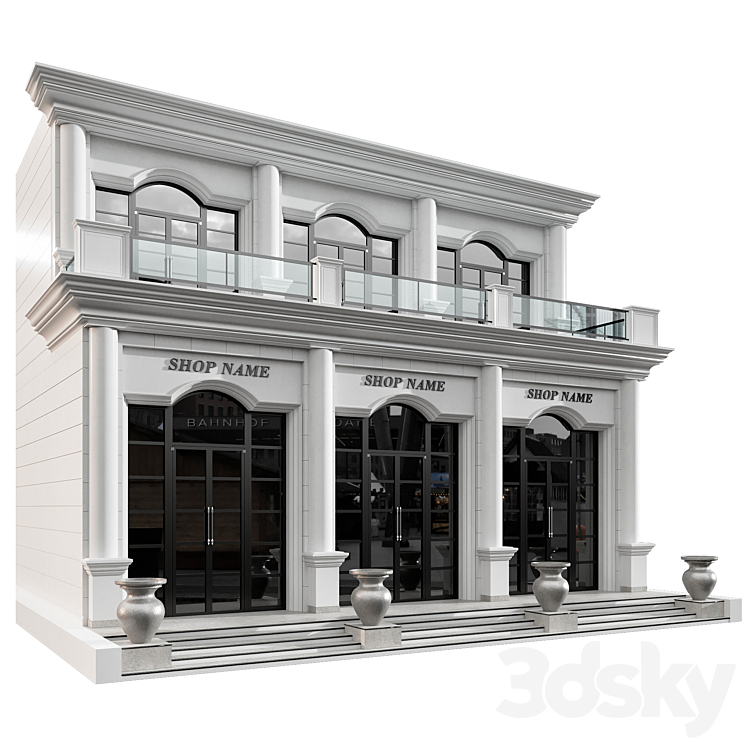 SHOP BUILDING NO12 - Building - 3D model