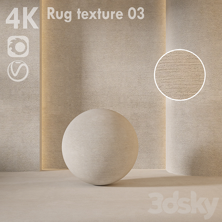 Rug Texture 4K 03 - Rug - 3D model