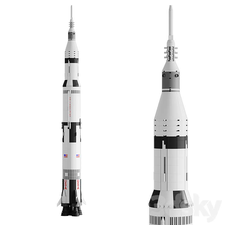 Lego NASA Apollo Saturn V - Toy - 3D model