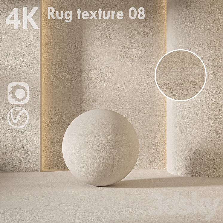 Rug Texture 4K 08 - Rug - 3D model