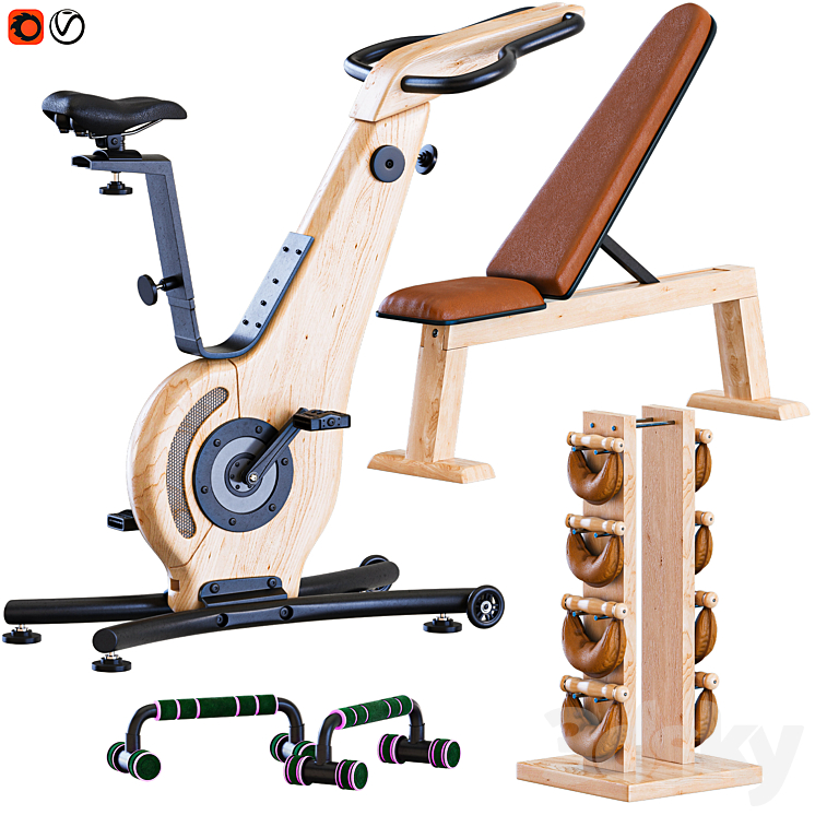 Sports equipment 02 - Sports - 3D model