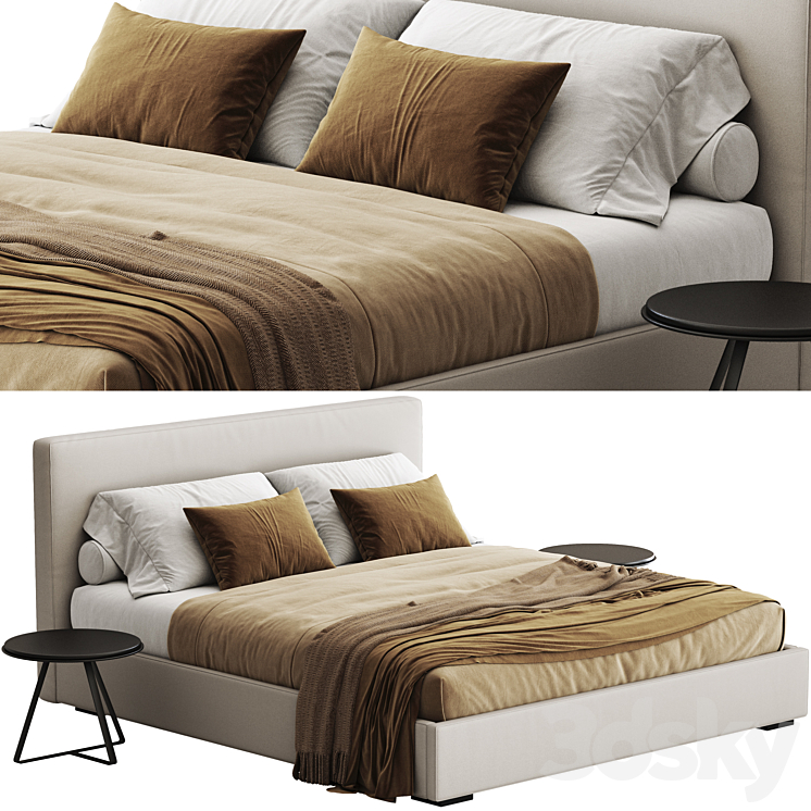 RH Modena Bed - Bed - 3D model