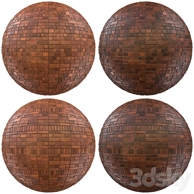 brick pbr 4k seamless 257 - Brick - 3D model
