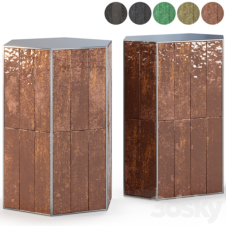 Coffee table by Minotti series Andree_Set 1 - Table - 3D model