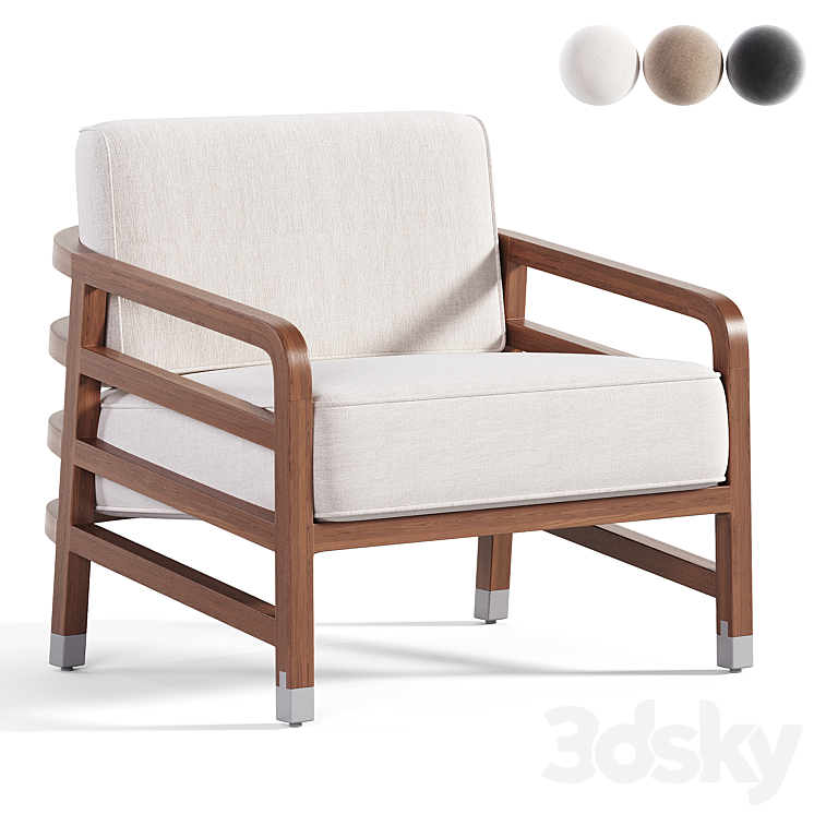 Linley Lounge Chair - Arm chair - 3D model