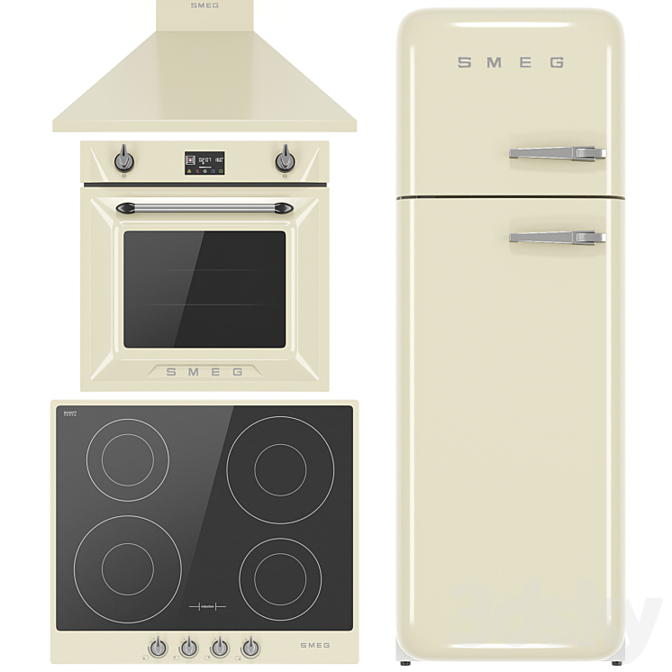 SMEG kitchen appliance collection - Kitchen appliance - 3D model