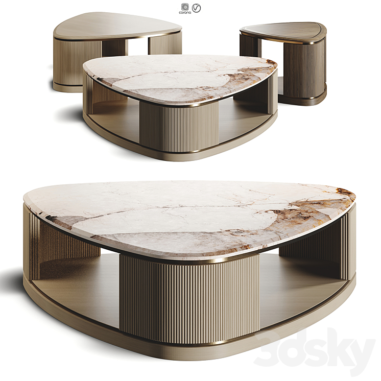 HillHouseLifeStyle JENNY Coffee Table - Table - 3D model