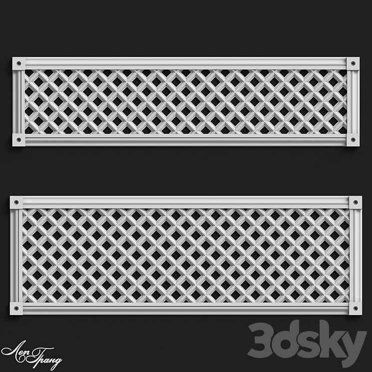 Ventilation grilles #2 and #8. LepGrand - Decorative plaster - 3D model