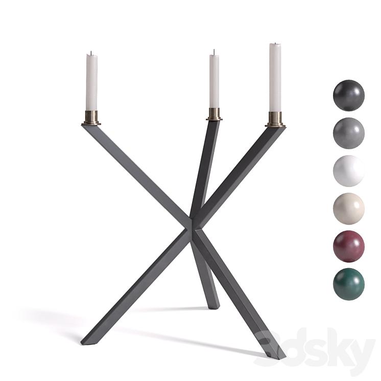 Tripod Candleholder by NEB - Other decorative objects - 3D model