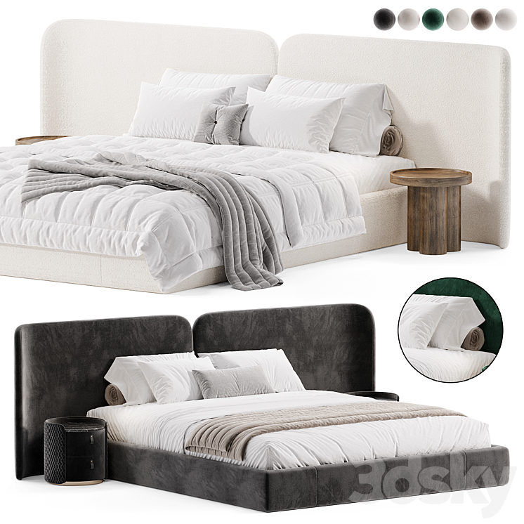 Fless Bed by Koza Home - Bed - 3D model