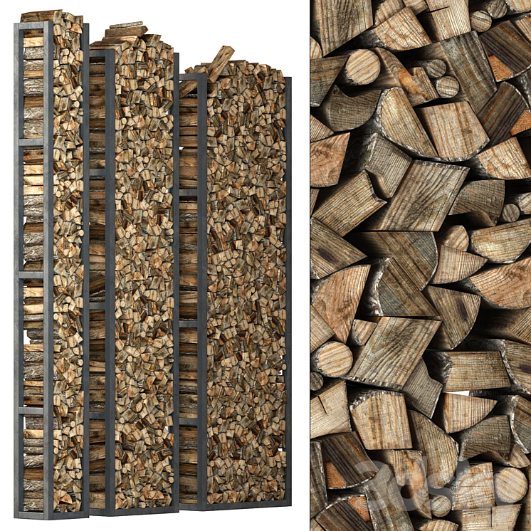 Firewood n22 - Other decorative objects - 3D model