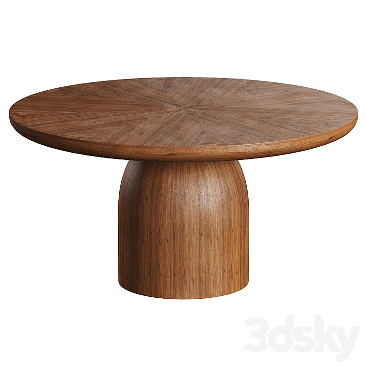 Bullet Round Dining Table - Table - 3D model