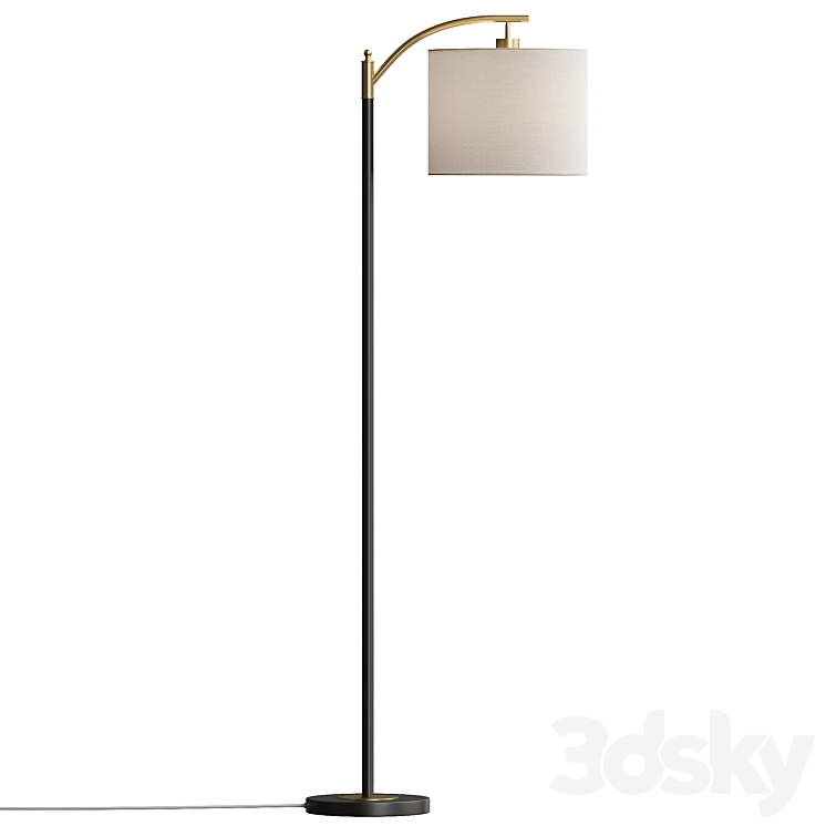 360 Lighting Rayna Mid Century Modern Downbridge Floor Lamp - Floor ...