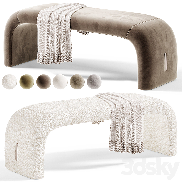 Eclipse Bench By Turri - Other soft seating - 3D model