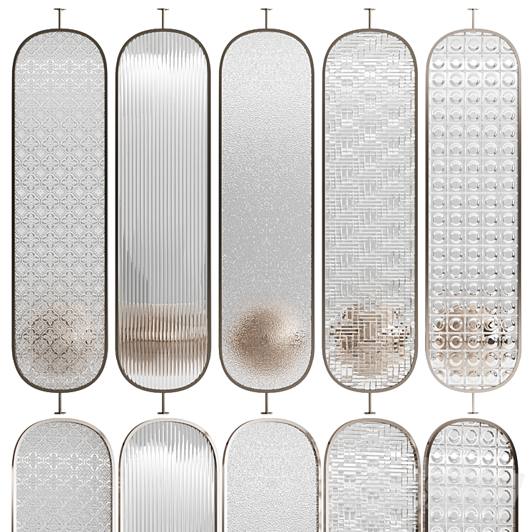 Rotating glass partitions No. 5 - Other decorative objects - 3D model