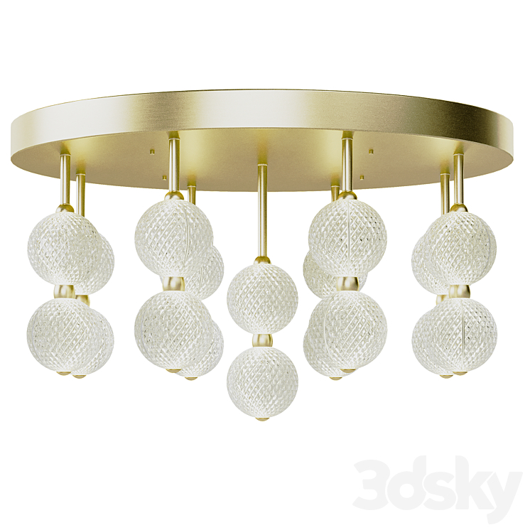 Ceiling chandelier CARA 18 lamps - Ceiling lamp - 3D model
