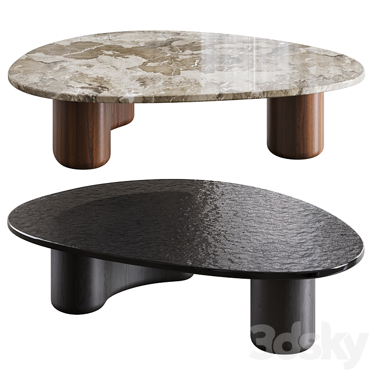 Lake Coffee Table by Naturedesign - Table - 3D model
