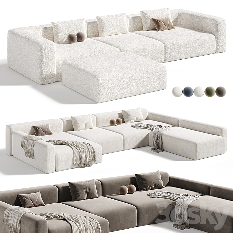 Dimaro Sofa by comocasa - Sofa - 3D model