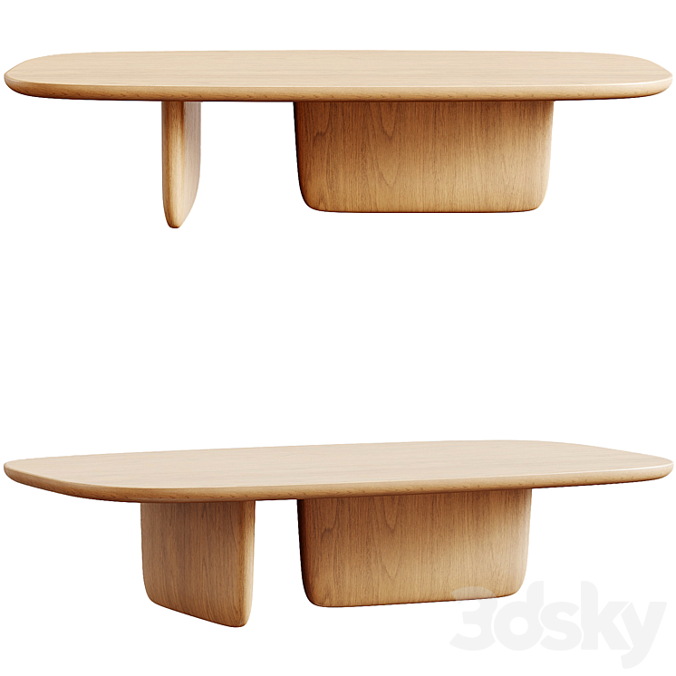 Tobi ishi coffee table by B&B - Table - 3D model