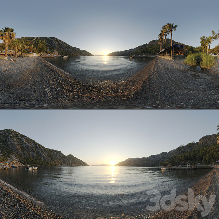 Coastal Sunset 01 – Ultra Dynamic HDRI - HDRI - 3D model