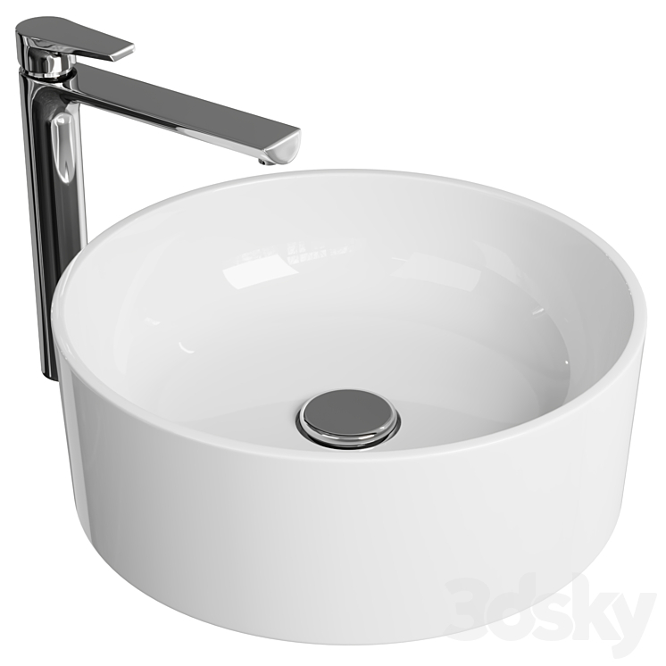 Villeroy Boch Collaro Round Countertop Basin - Wash basin - 3D model