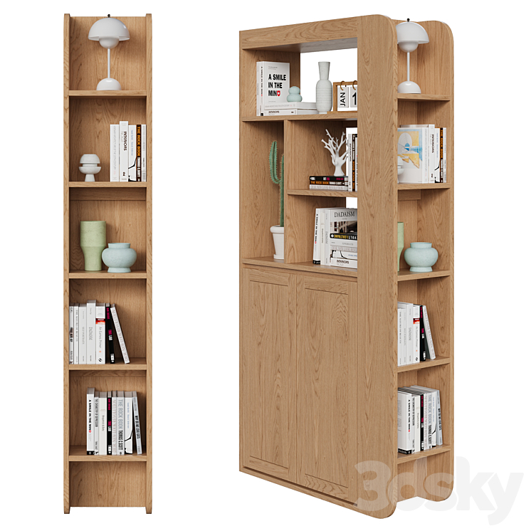 Entrance GVAwood Partition Cabinet - Rack - 3D model