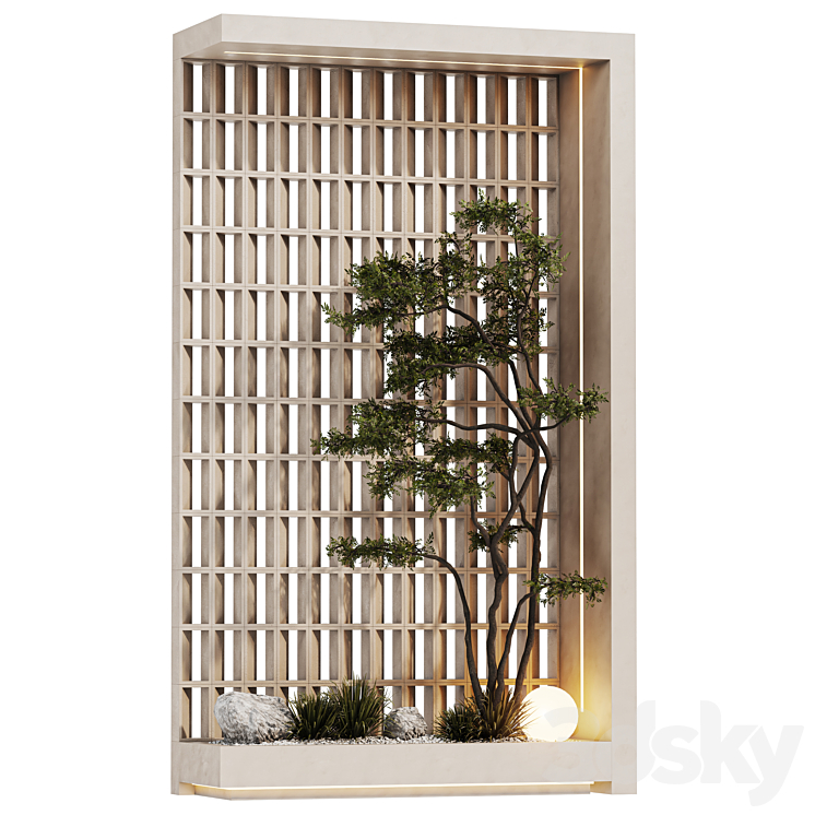 Concrete Zen Wall Panel - Other - 3D model