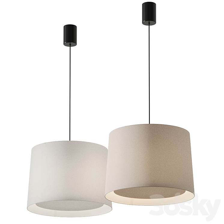 Pendant lamp Faro Barcelona CONGA simple - Pendant light - 3D model