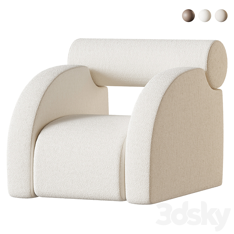 Demonte Moi - Arm chair - 3D model