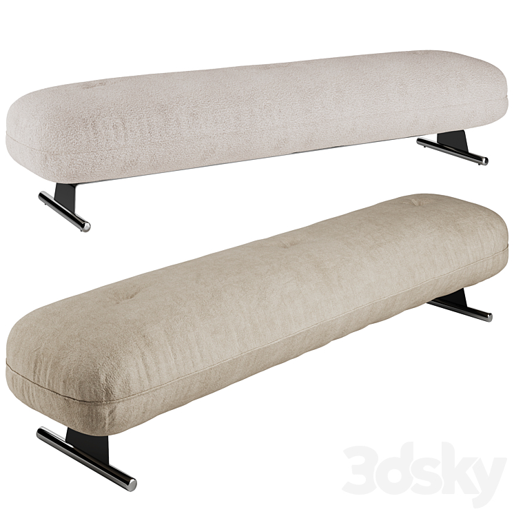 Libra Bench Minotti - Other soft seating - 3D model