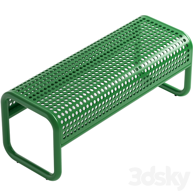 Outdoor Tube Bench - Other - 3D model
