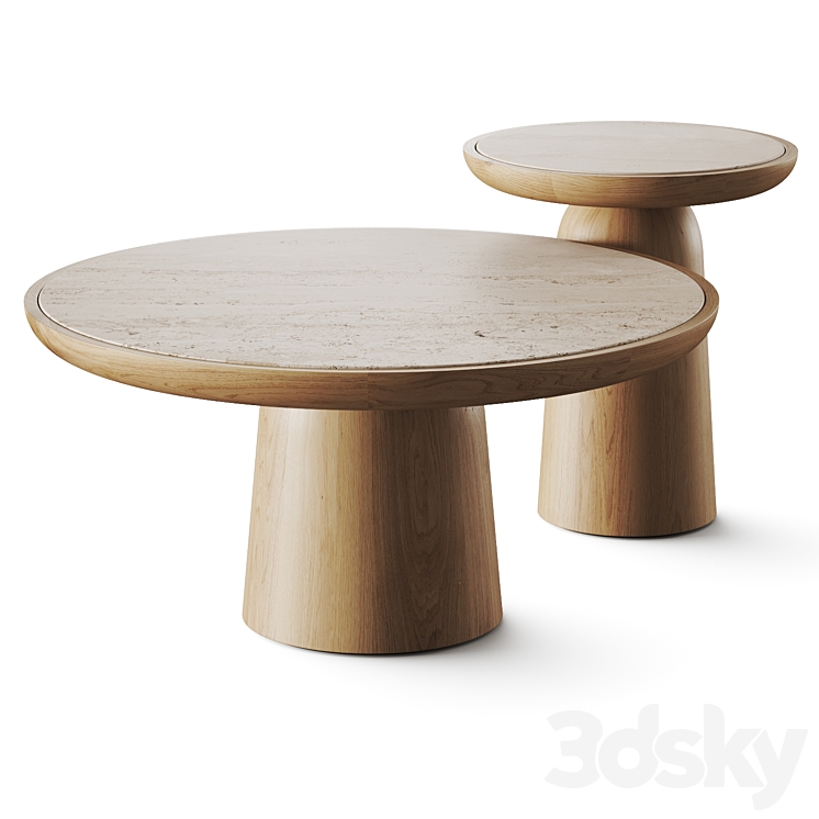 Harbor Nova Teak Coffee Tables - Table - 3D model