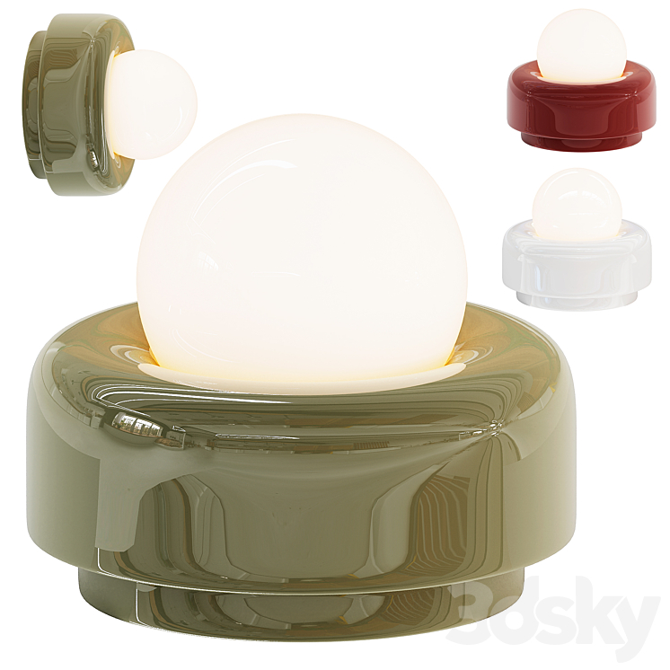 Nelly Table Light Low - Table lamp - 3D model