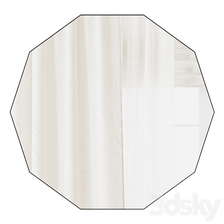 Hawley Decagon Mirror - Mirror - 3D model