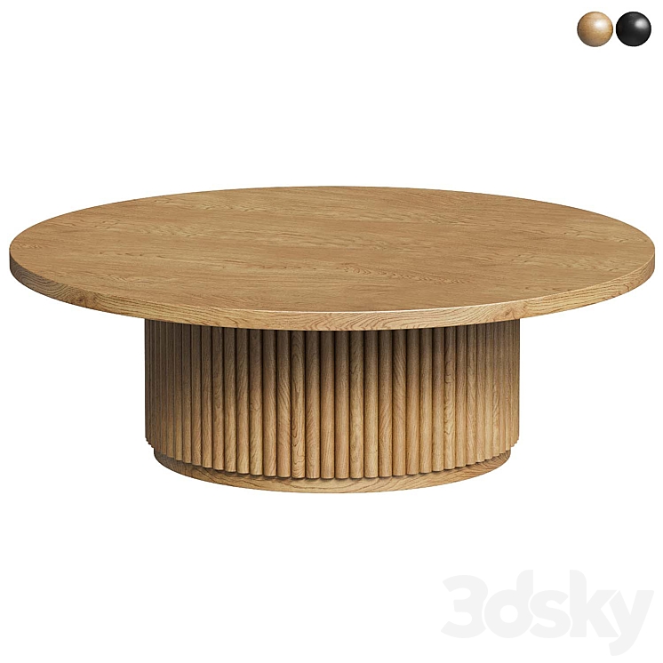 Rutherford Round Coffee Table - Table - 3D model