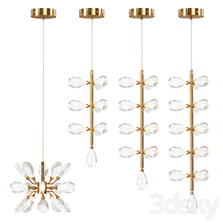 Pendant lamp GLORIOLE ONE - Pendant light - 3D model