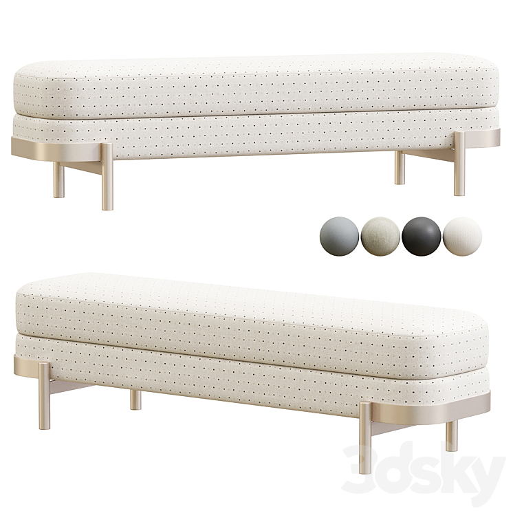 Barry HC28 Bench - Other soft seating - 3D model