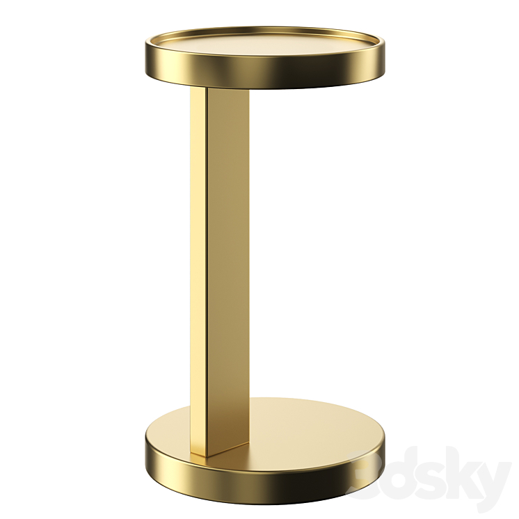 Coffee table Yanis gold color - Table - 3D model