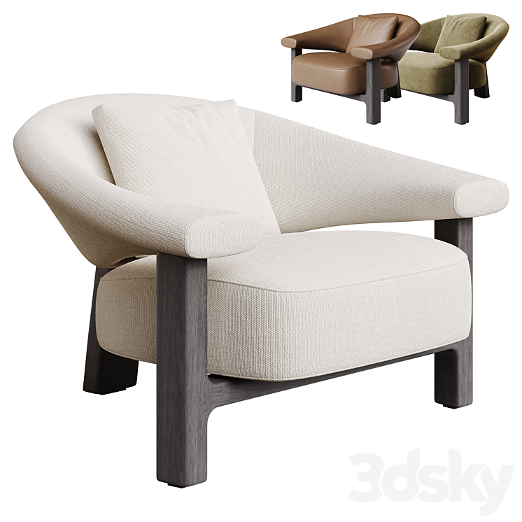 OWEN armchair by Poliform - Arm chair - 3D model