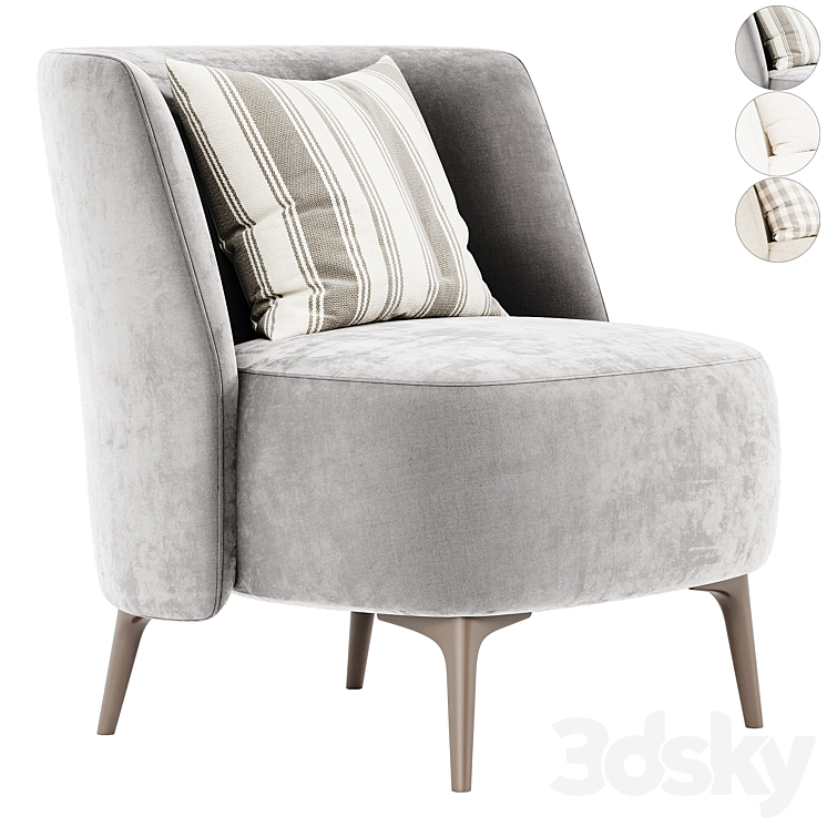 Sunday Armchair by Poliform - Arm chair - 3D model