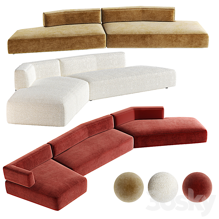 Downtown sofa - Sofa - 3D model